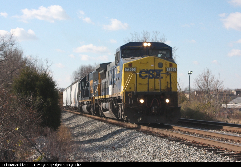 CSX 7360 at Rossville interlocking